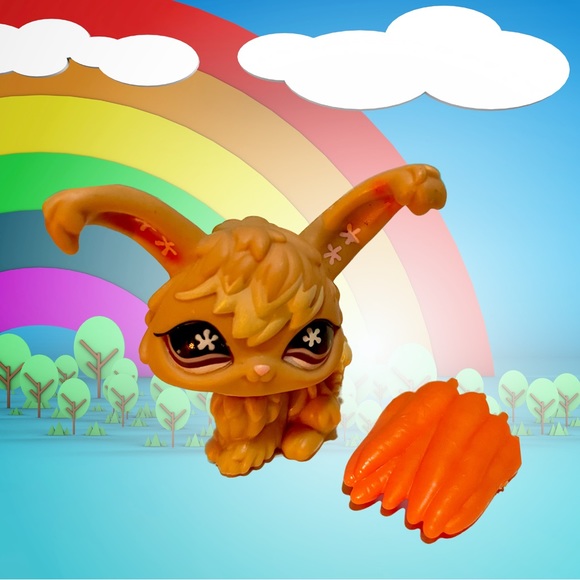 Littlest Pet Shop | Toys | Lps Angora Bunny And Bundle Of Carrots ...